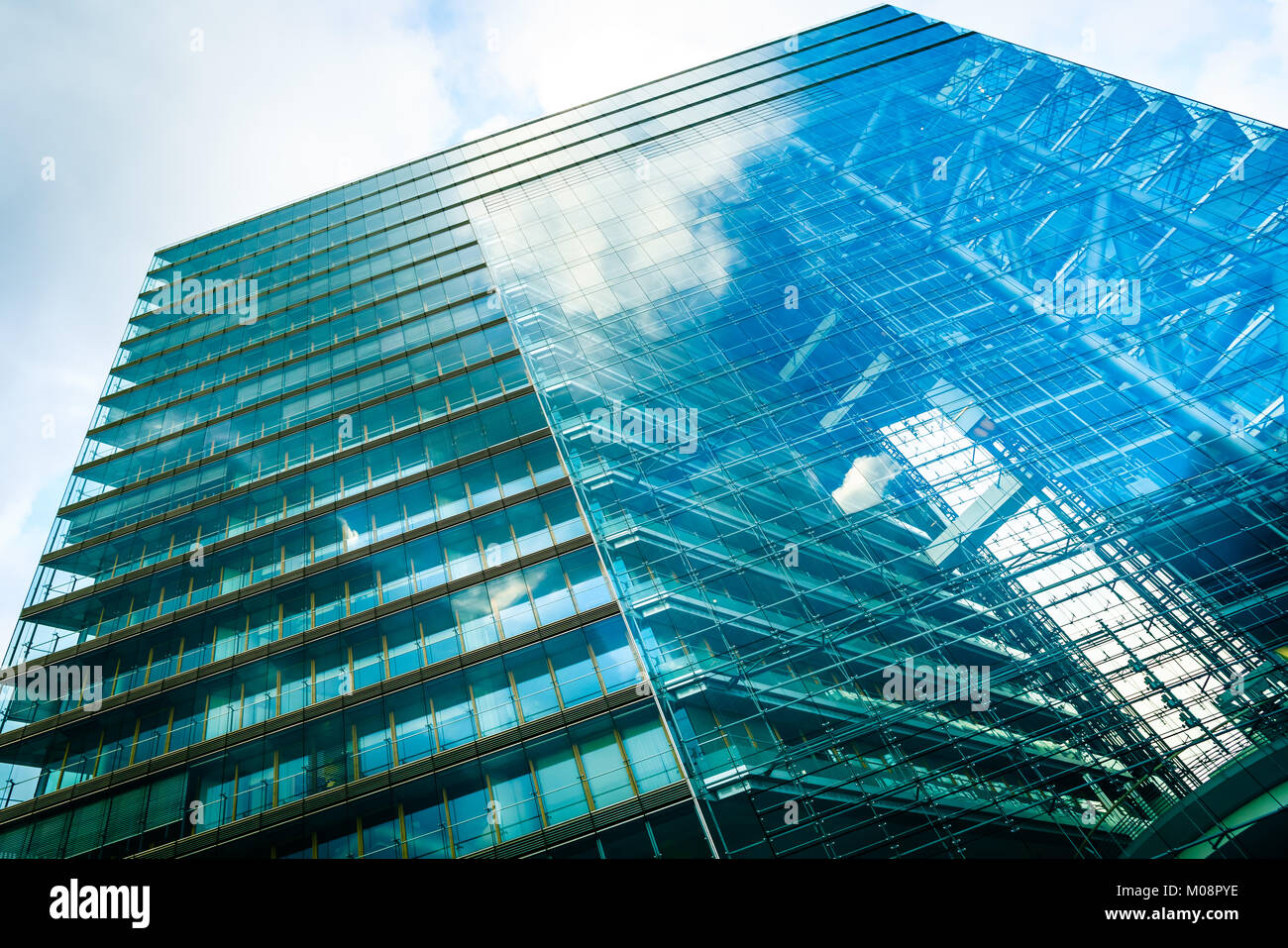 Windows of Skyscraper. Business building. Exterior of building Stock ...