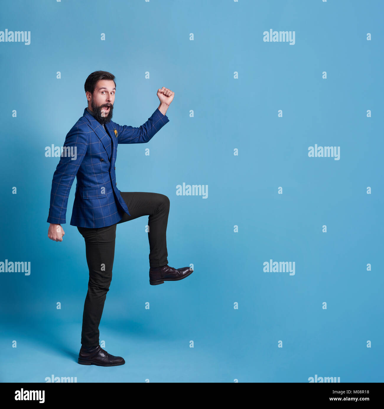 Funny businessman laughing hi-res stock photography and images - Alamy