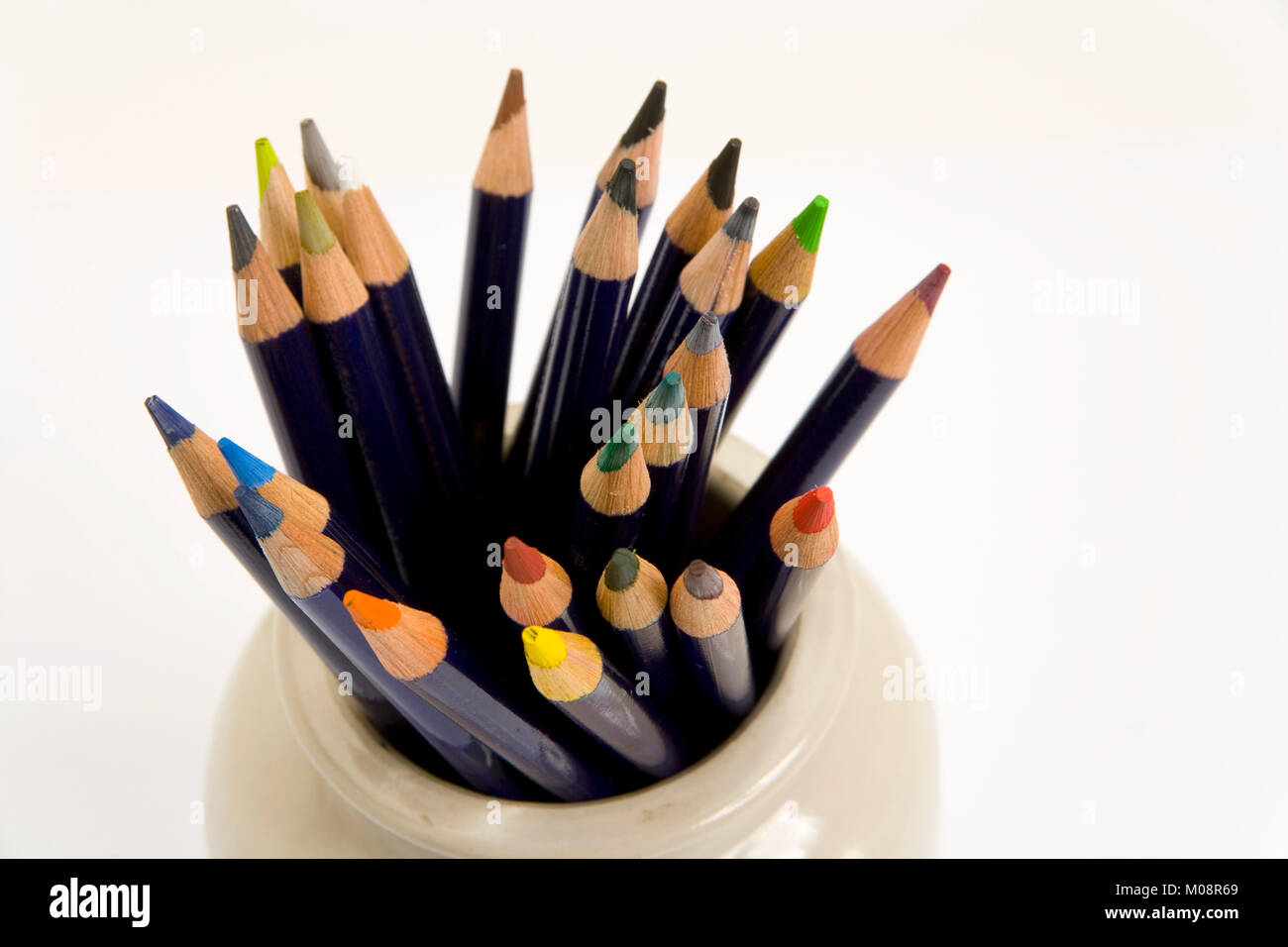 Artists pencils in pot hi-res stock photography and images - Alamy