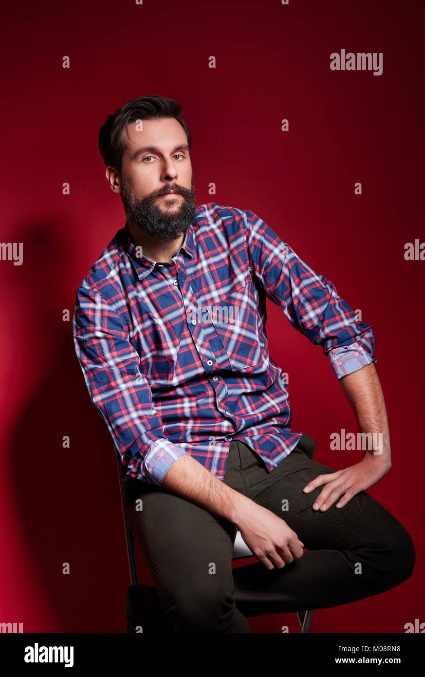 Man bored chair hi-res stock photography and images - Alamy