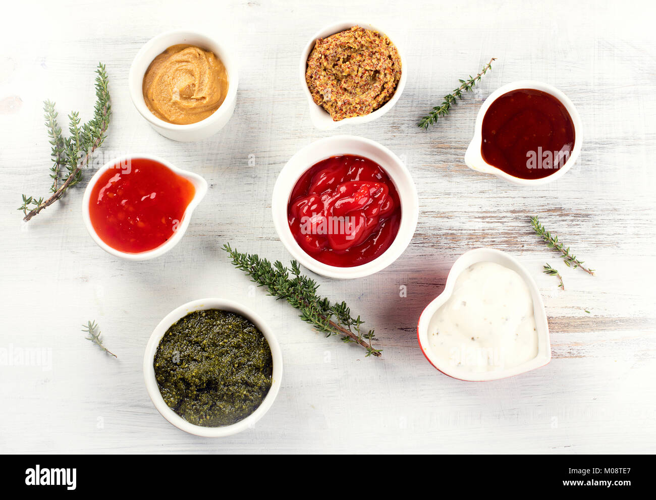 Set different sauces sauces hi-res stock photography and images - Alamy