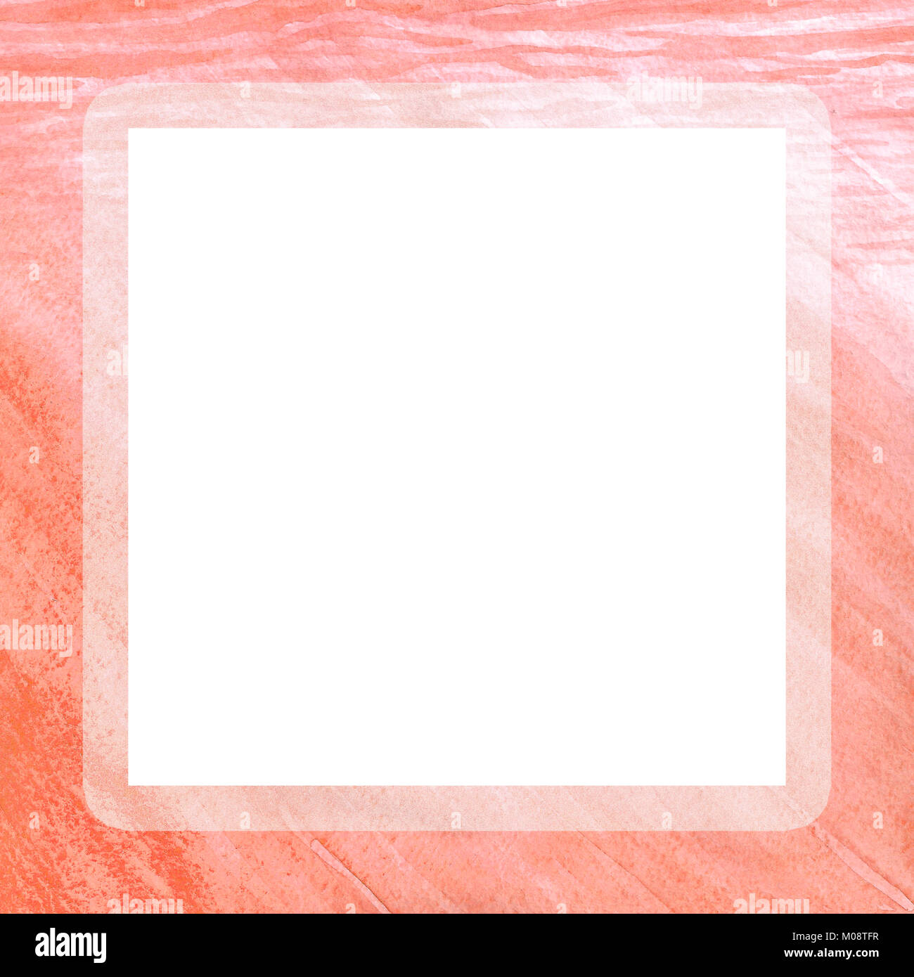 Square watercolor frame handmade. Abstract illustration of a frame ...