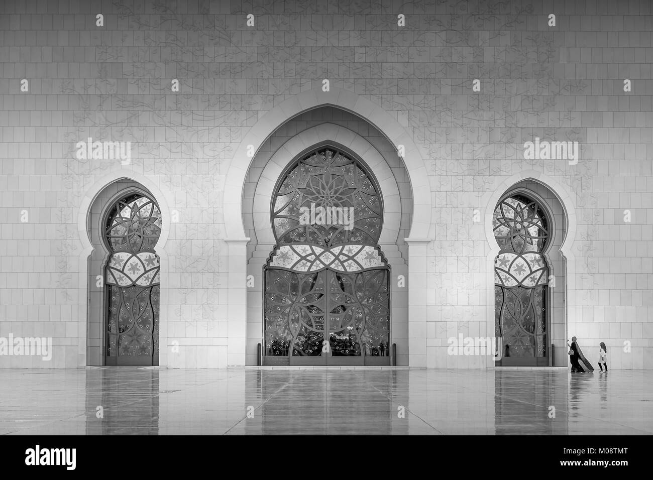 Mosque window Black and White Stock Photos & Images - Alamy