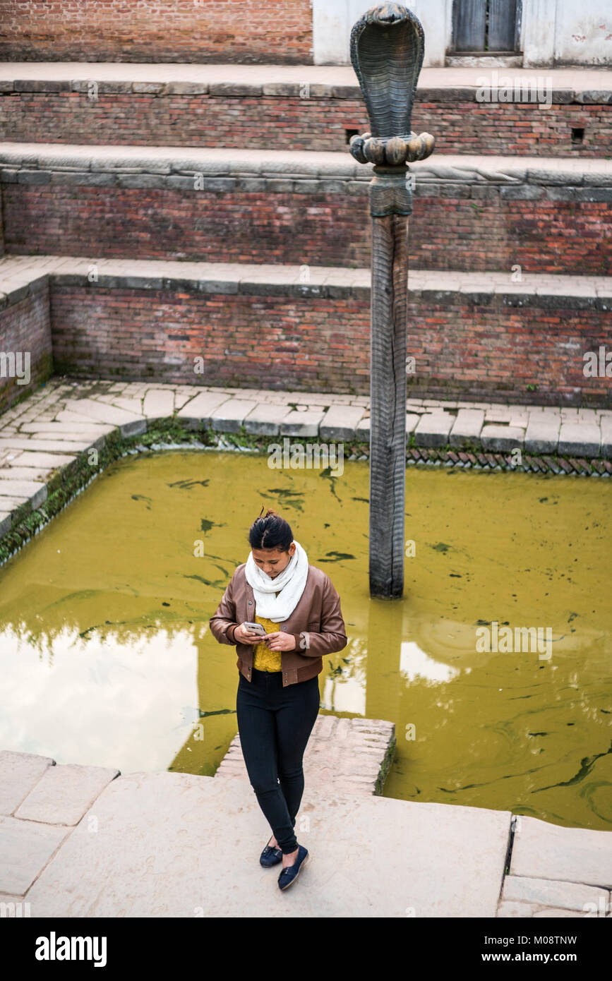 Snake Pond, Bhaktapur, Nepal, Asia Stock Photo - Alamy