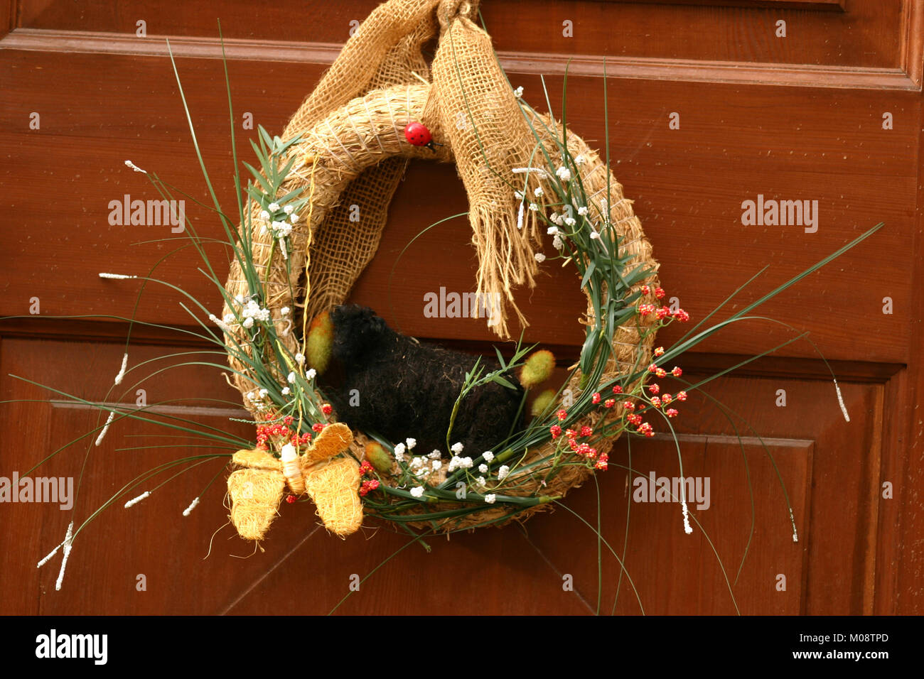 Easter wreath in Switzerland Stock Photo - Alamy