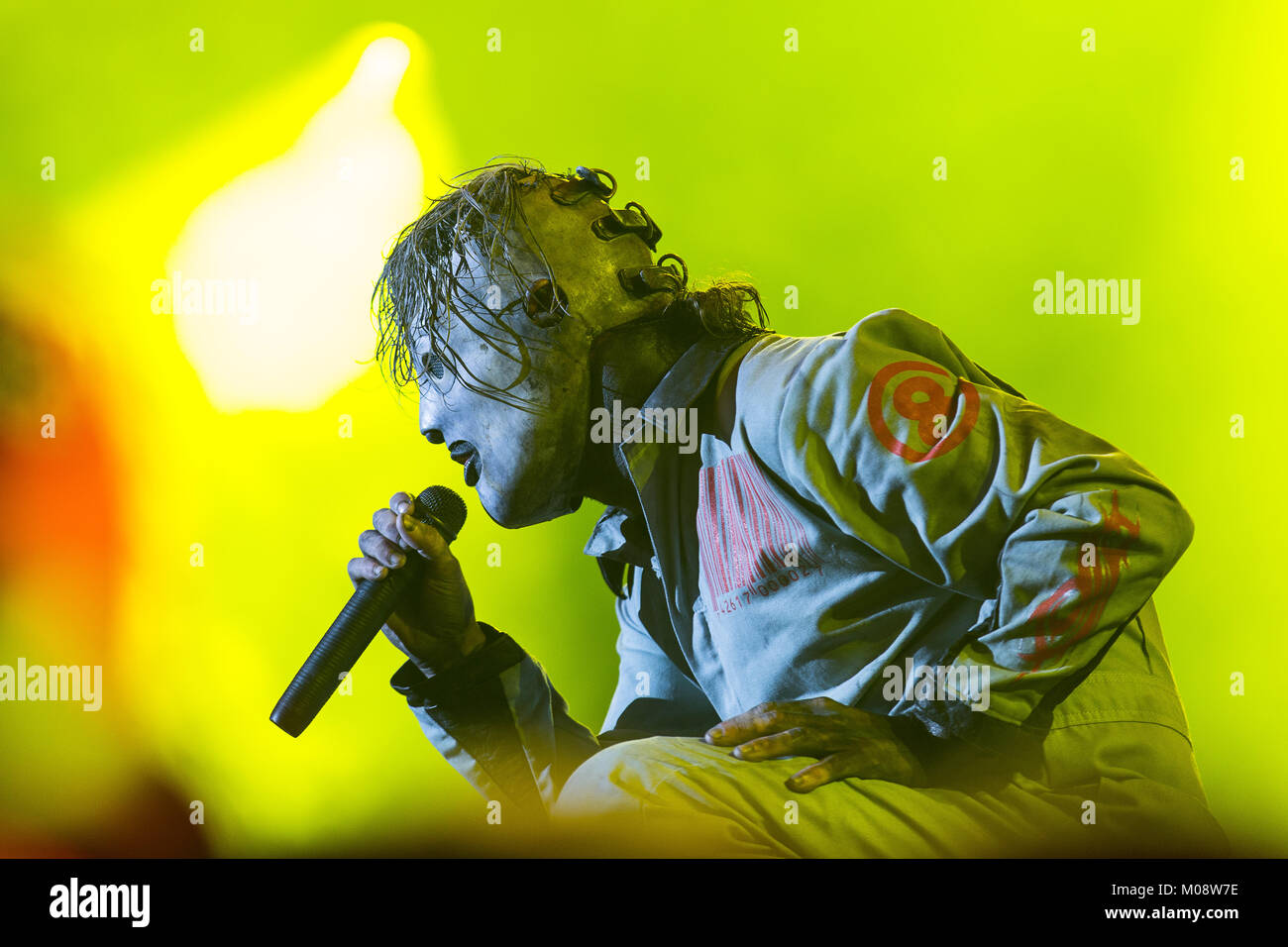 The American heavy metal band Slipknot performs a live concert at the ...