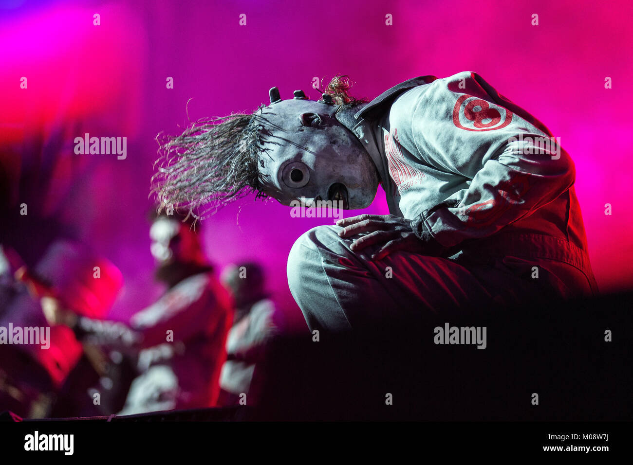 The American heavy metal band Slipknot performs a live concert at the ...