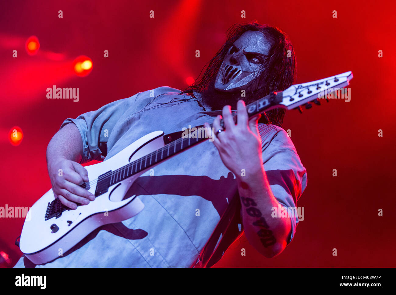 The American heavy metal band Slipknot performs a live concert at the ...