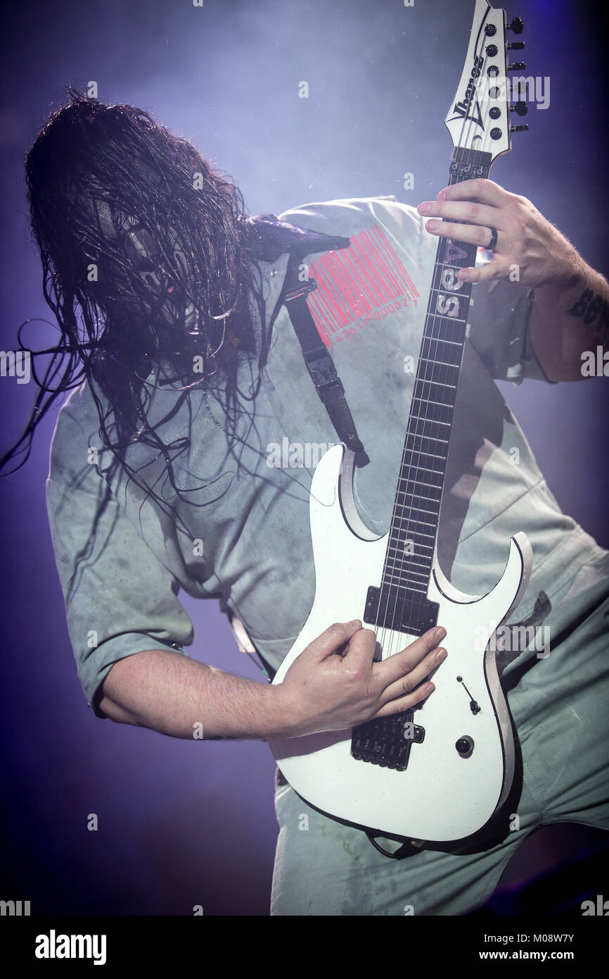 The American heavy metal band Slipknot performs a live concert at the ...