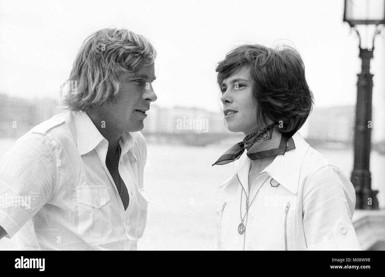James Hunt and Davina Galica, before the House of Commons Motoring Club ...
