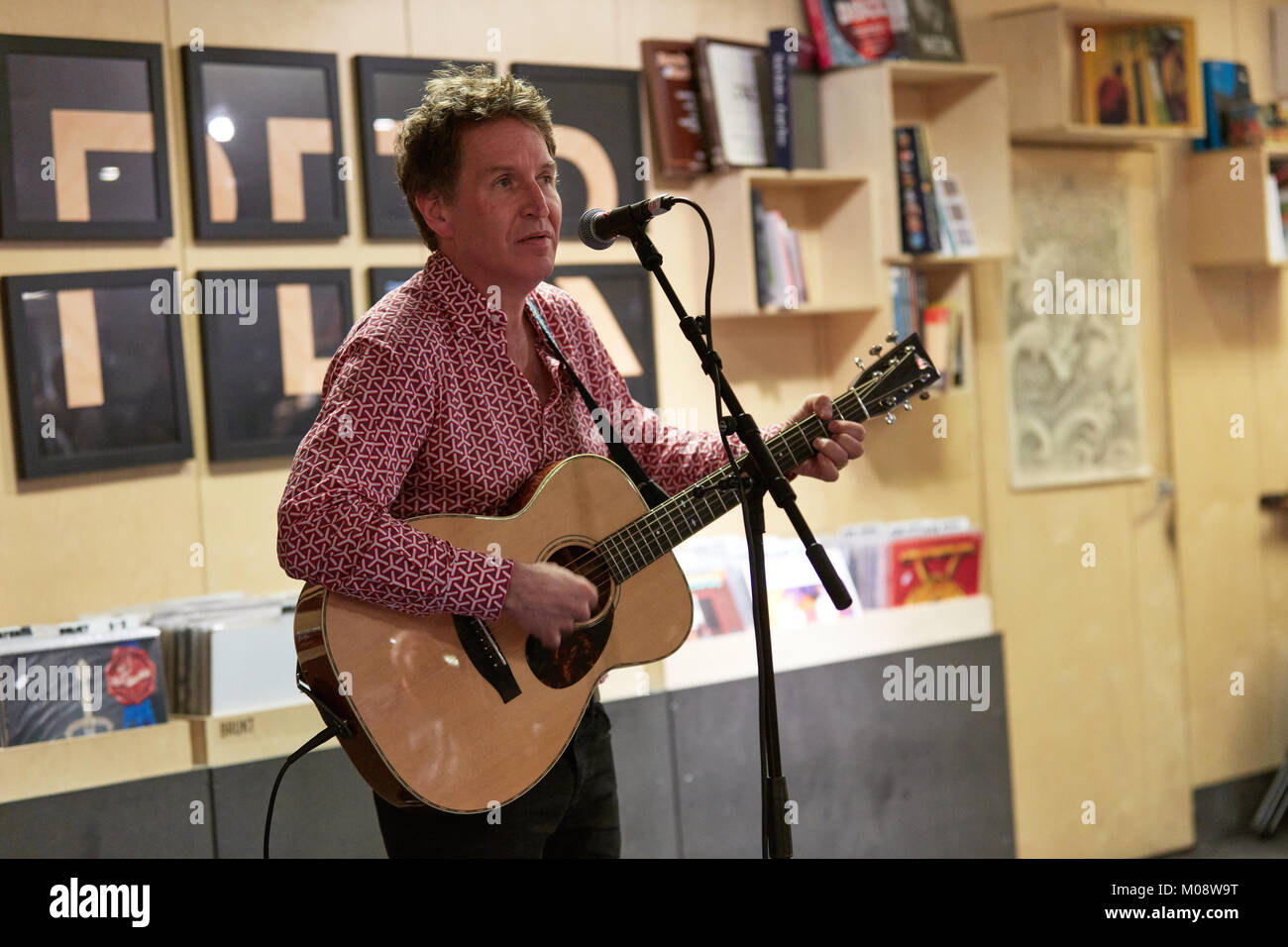 The American singer, songwriter and musician Steve Wynn performs a ...