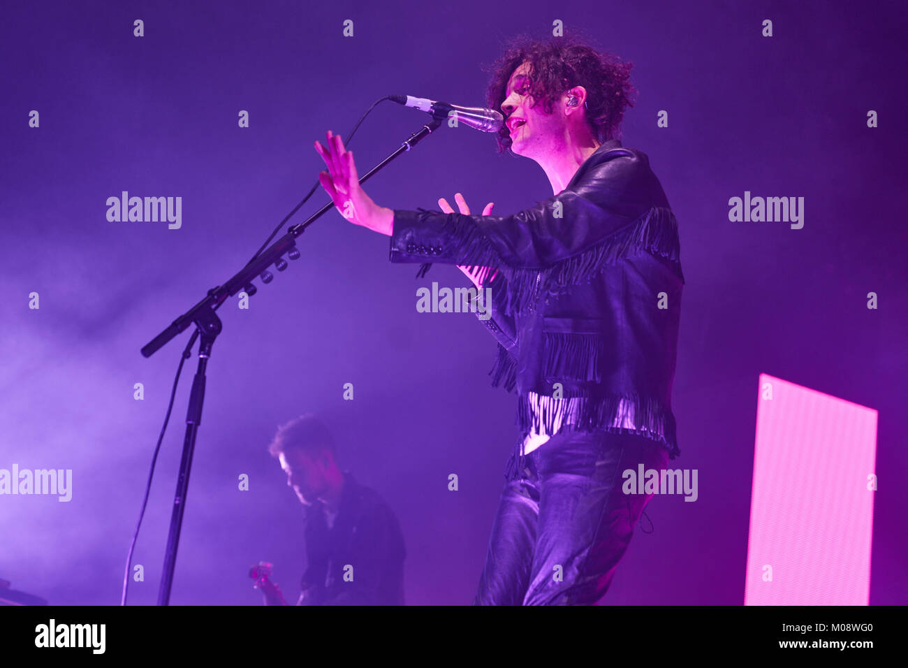 The English indie rock band The 1975 performs a live concert at Oslo ...