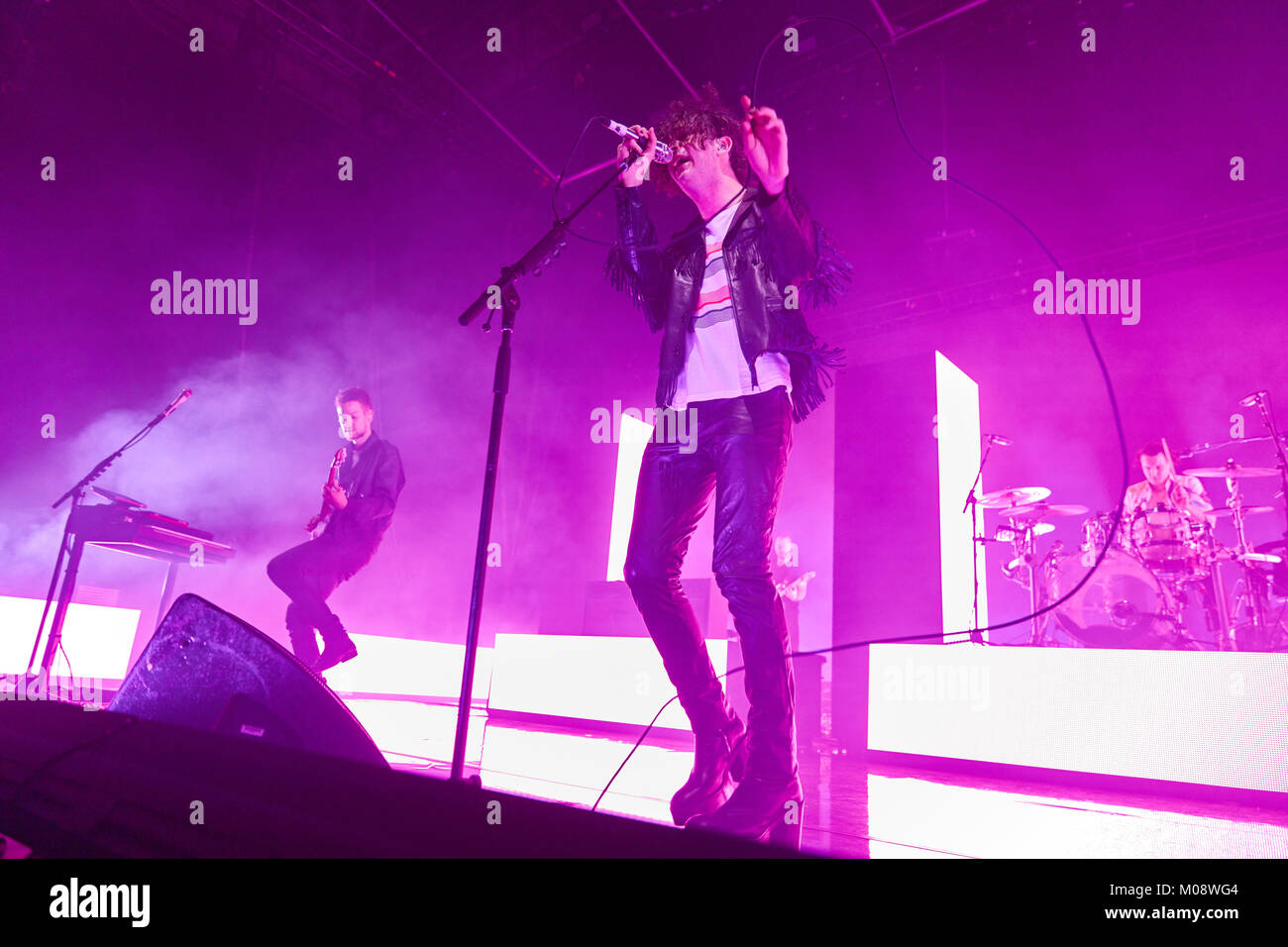 The English indie rock band The 1975 performs a live concert at Oslo ...