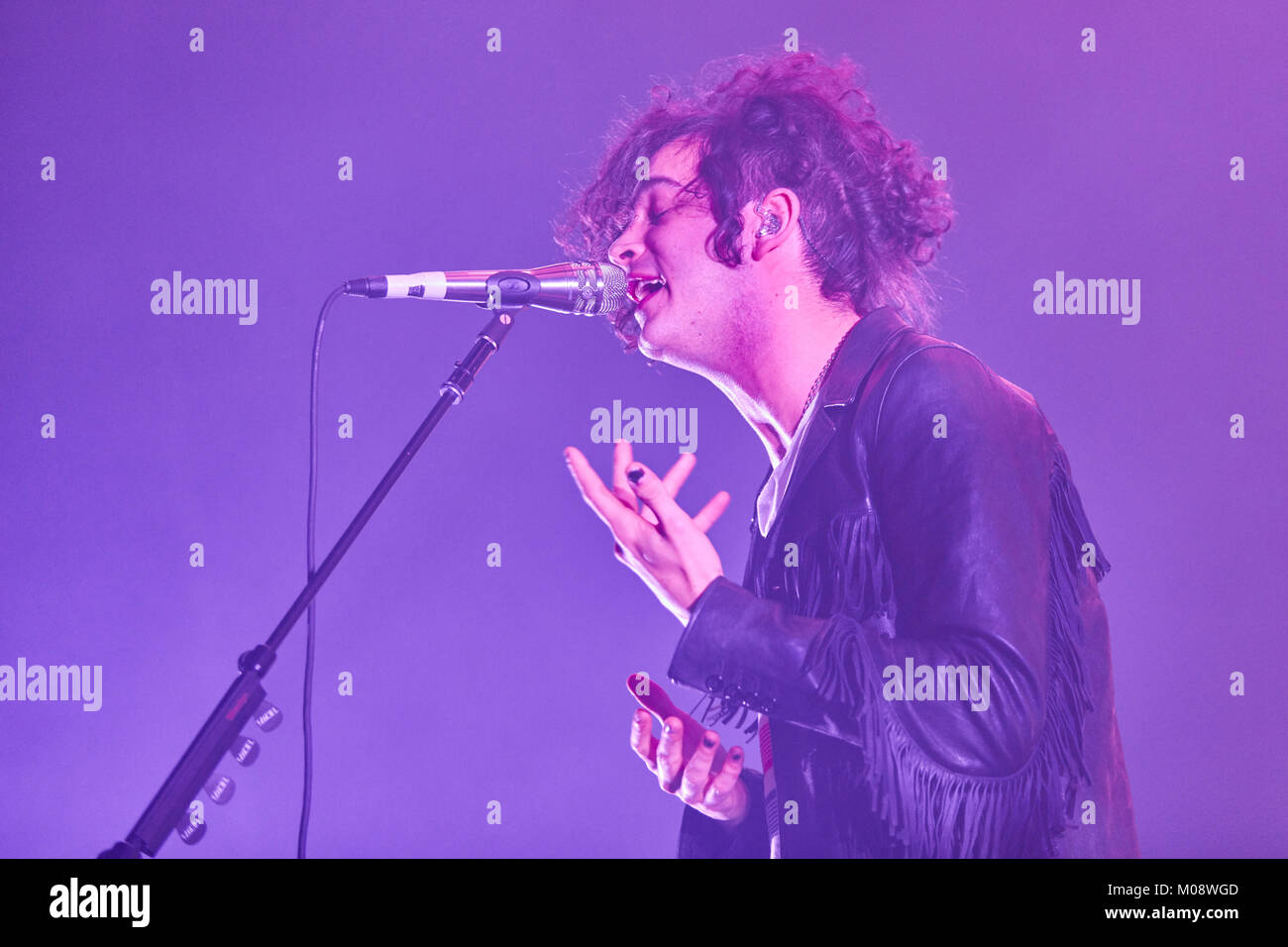 The English indie rock band The 1975 performs a live concert at Oslo ...