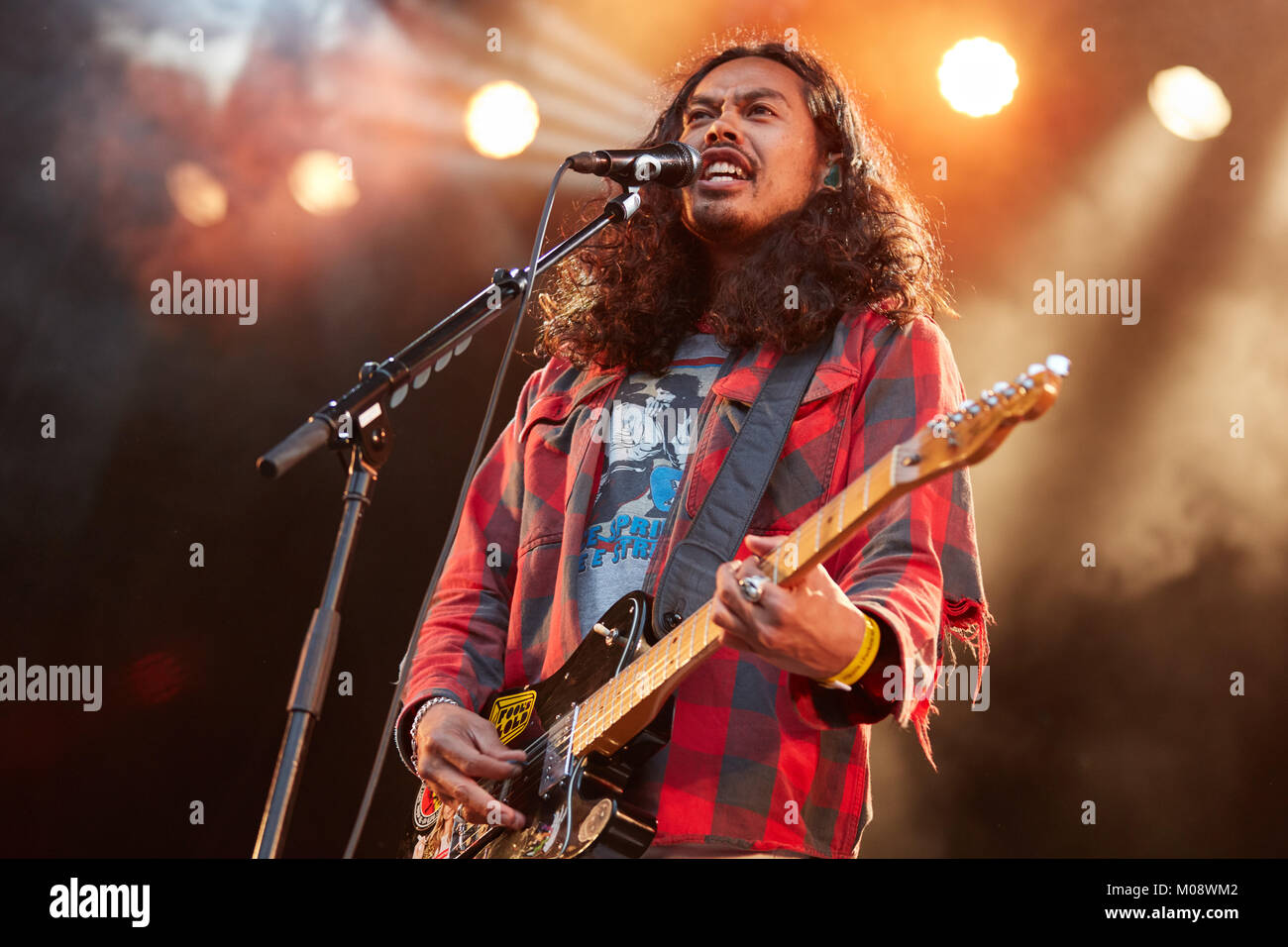 The Australian rock band The Temper Trap performs a live concert at the ...