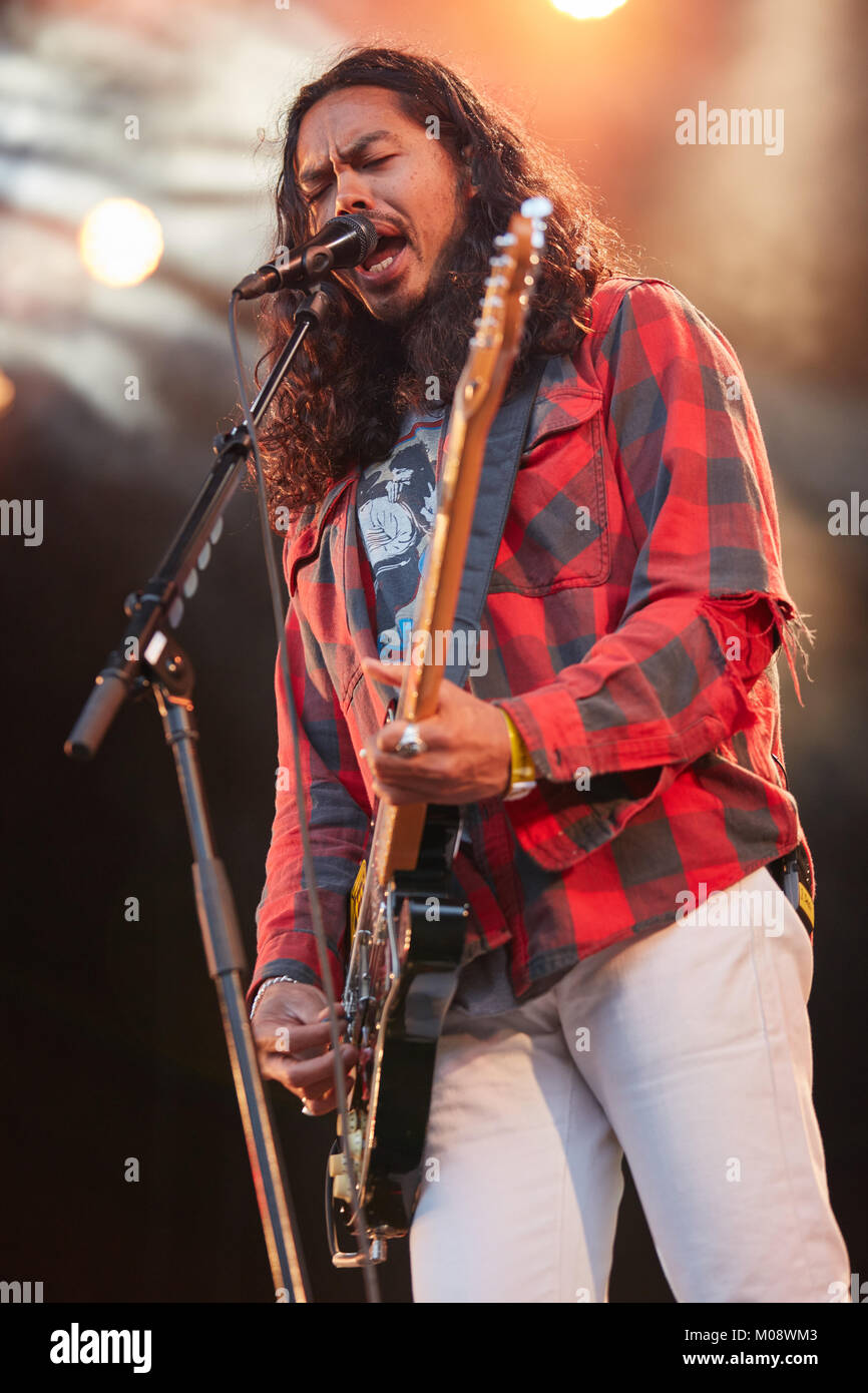 The Australian rock band The Temper Trap performs a live concert at the ...