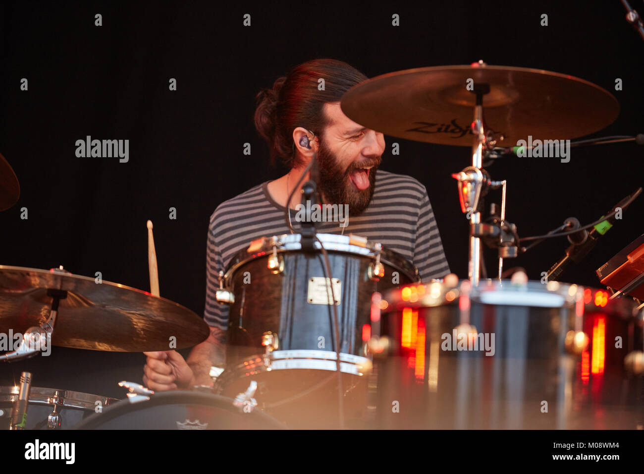 The Australian rock band The Temper Trap performs a live concert at the ...