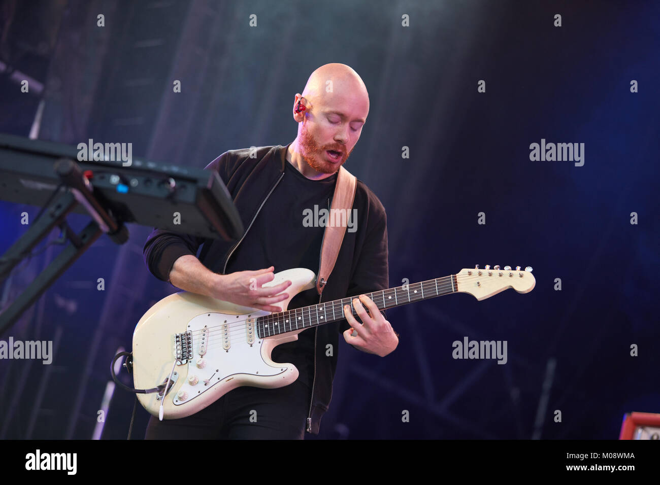 The Australian rock band The Temper Trap performs a live concert at the ...