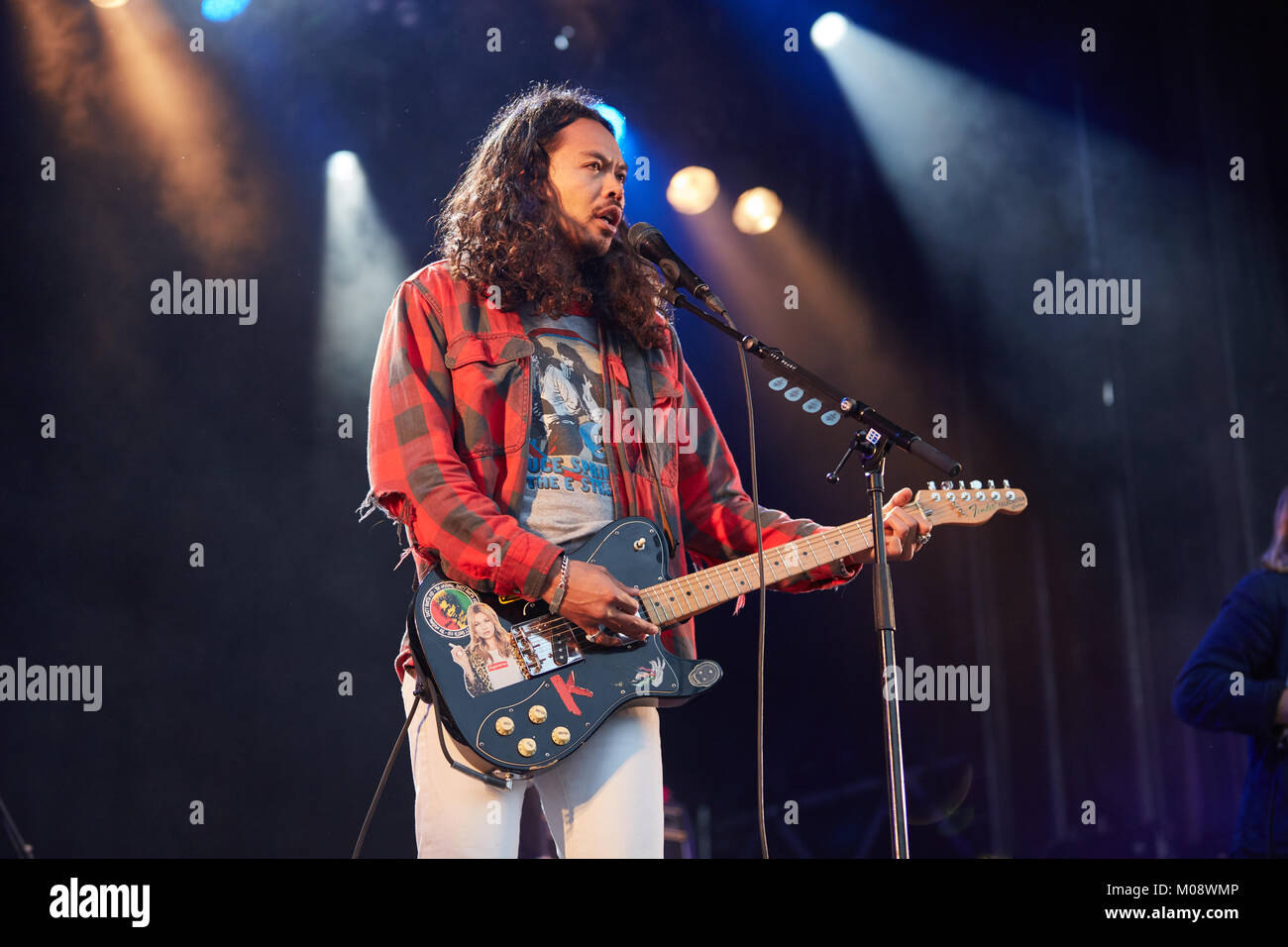 The Australian rock band The Temper Trap performs a live concert at the ...