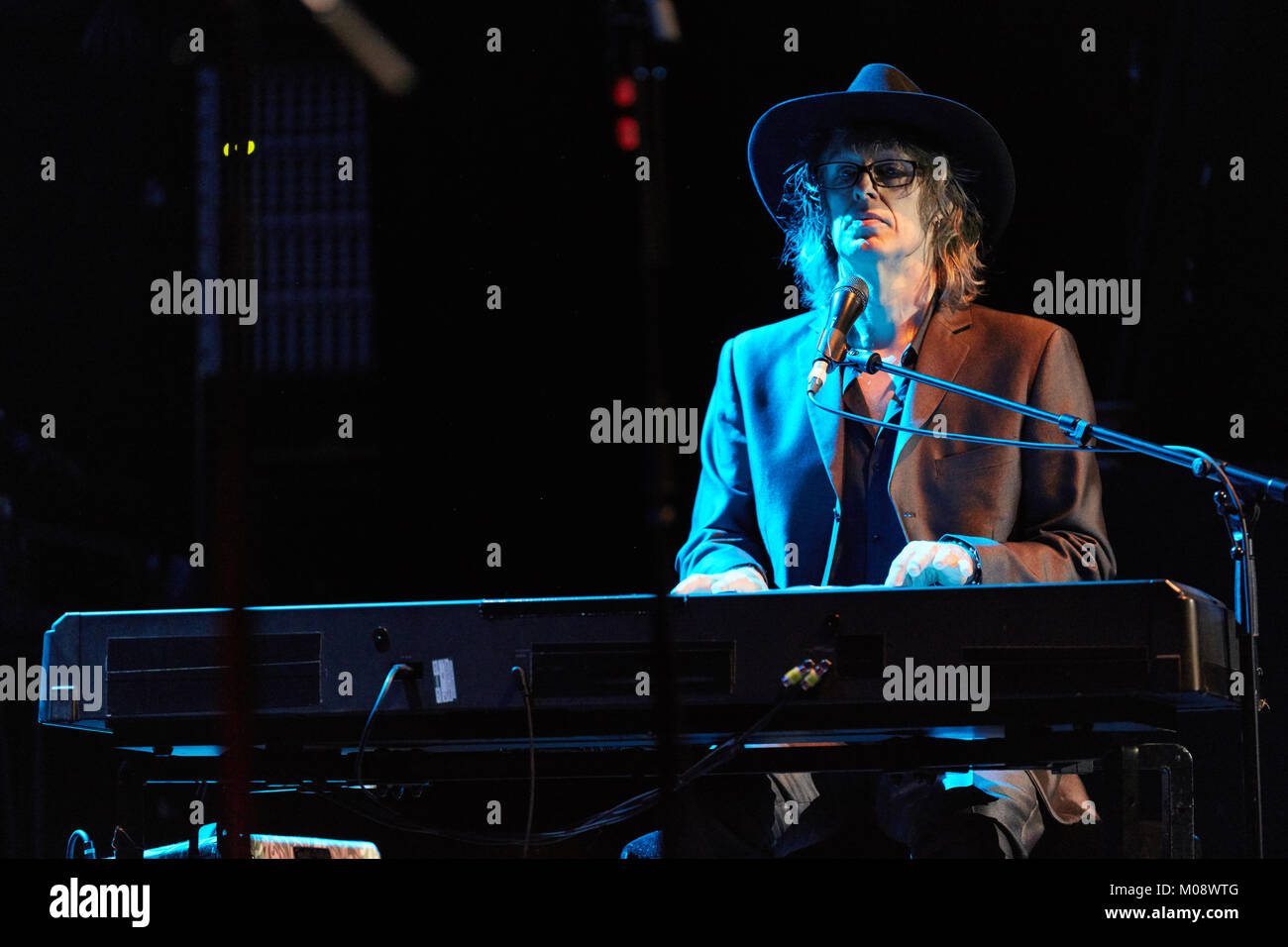 The Celtic folk and rock band The Waterboys performs a live concert at ...