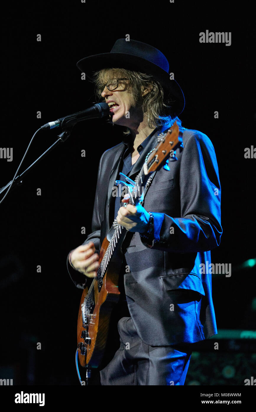 The Celtic folk and rock band The Waterboys performs a live concert at ...