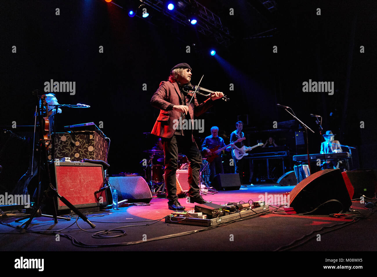 The Celtic folk and rock band The Waterboys performs a live concert at ...