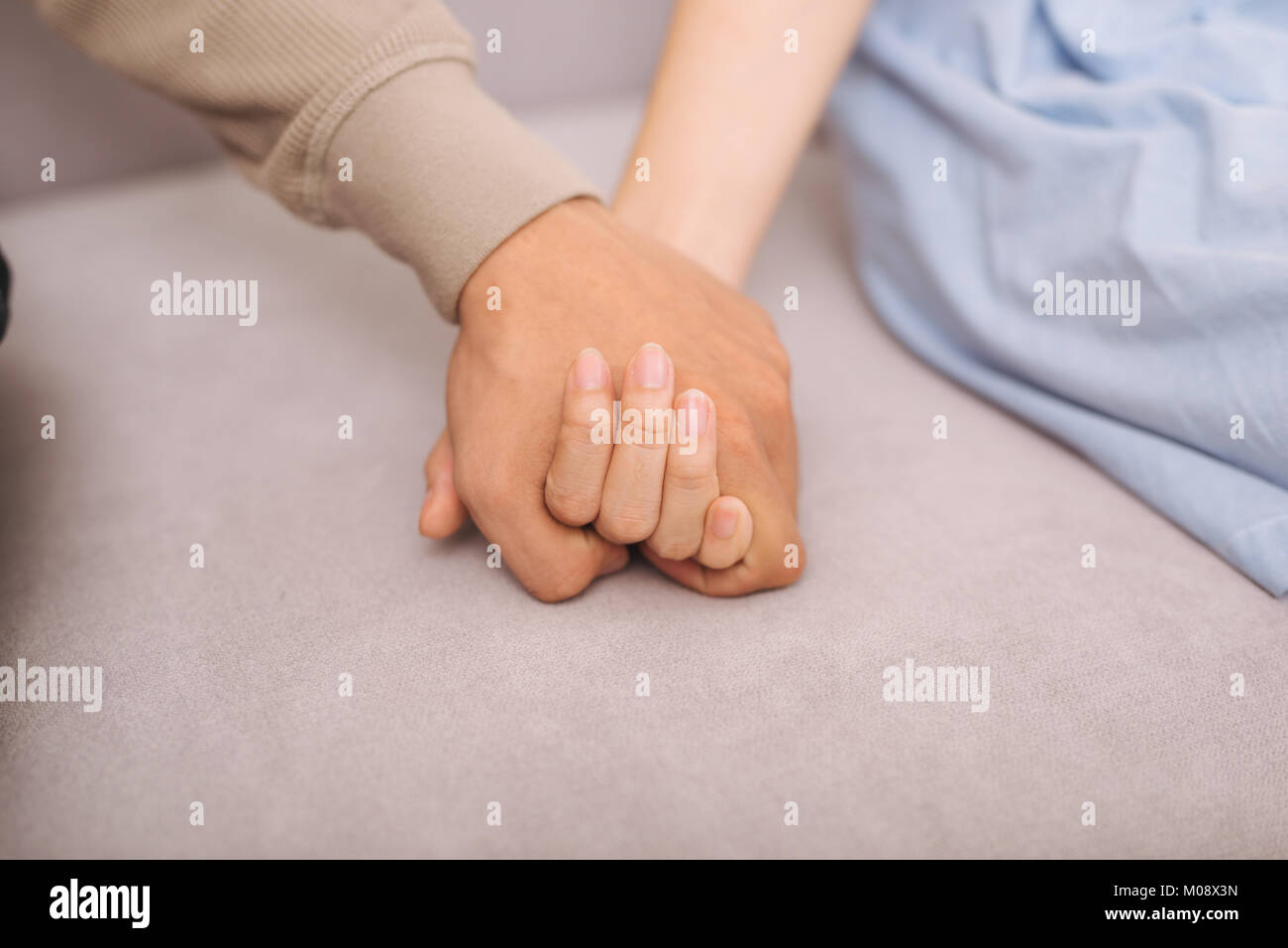 Couple in love. Hands in Hands Stock Photo - Alamy