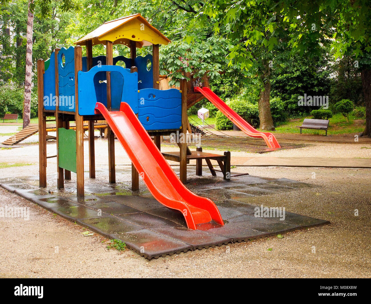 Playground area hi-res stock photography and images - Alamy