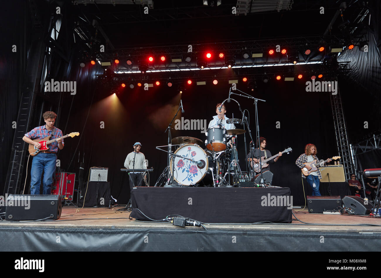 The American indie rock band Whitney performs a live concert at the ...