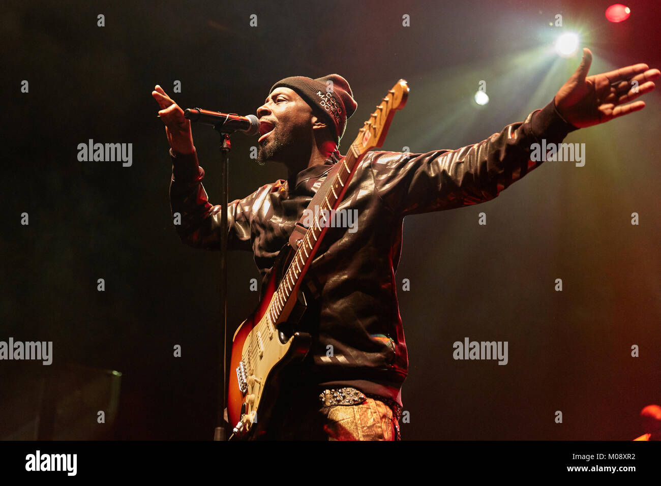 The American rapper, singer and musician Wyclef Jean performs a live ...