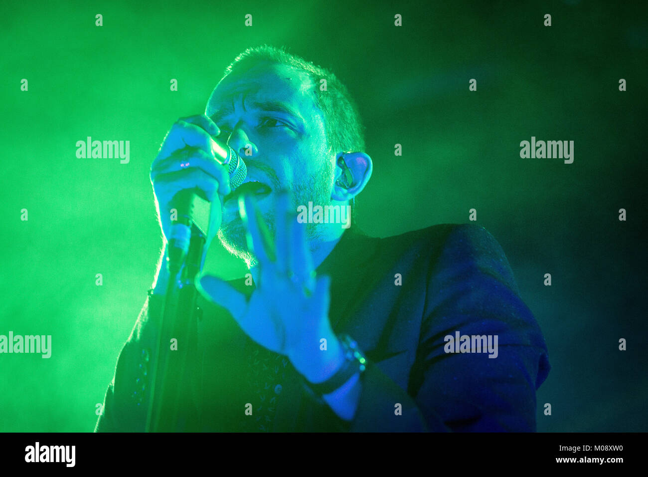 The American experimental pop band Yeasayer performs a live concert at ...