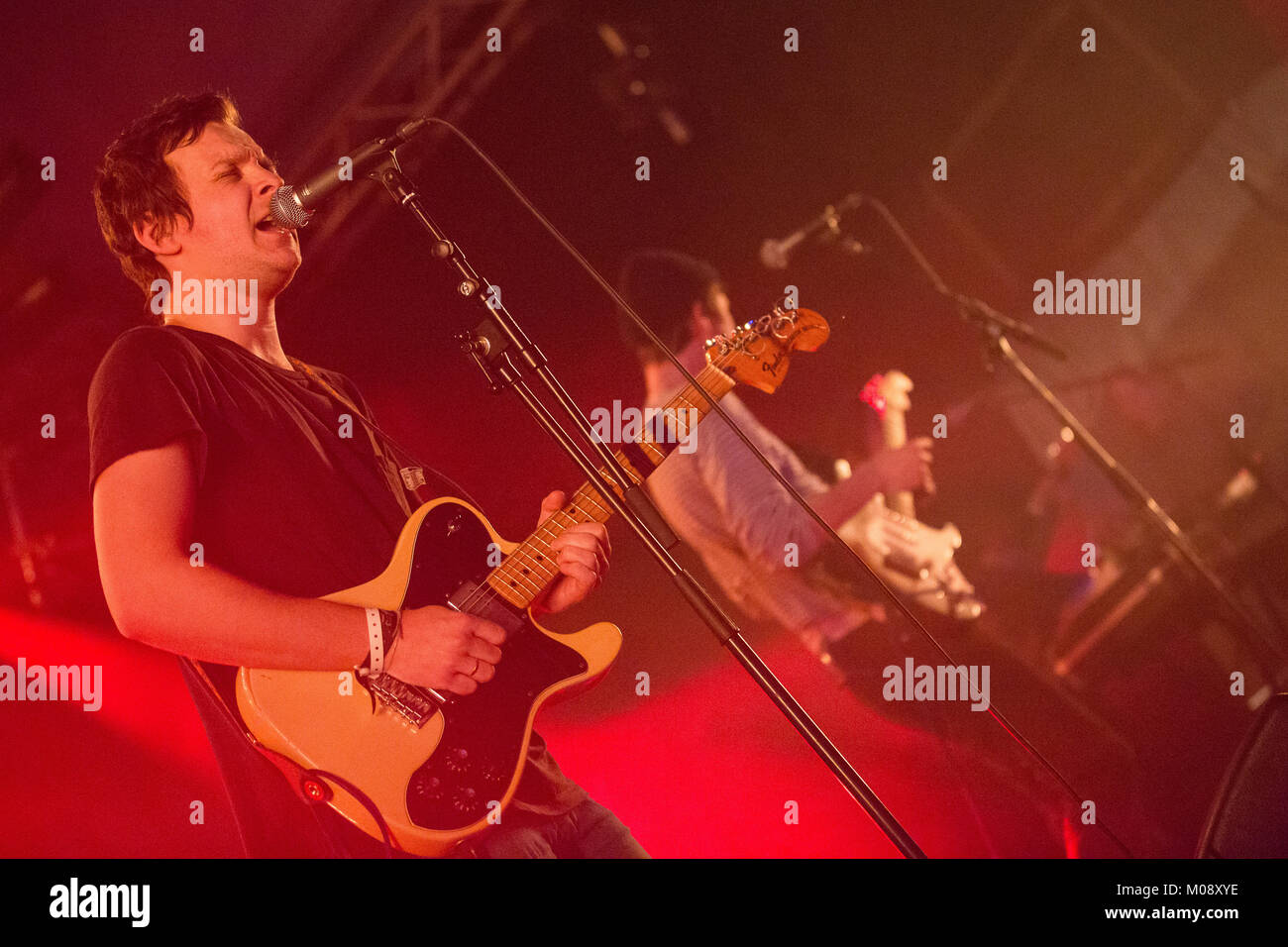 The Norwegian dream pop band Young Dreams perform a live concert at the ...