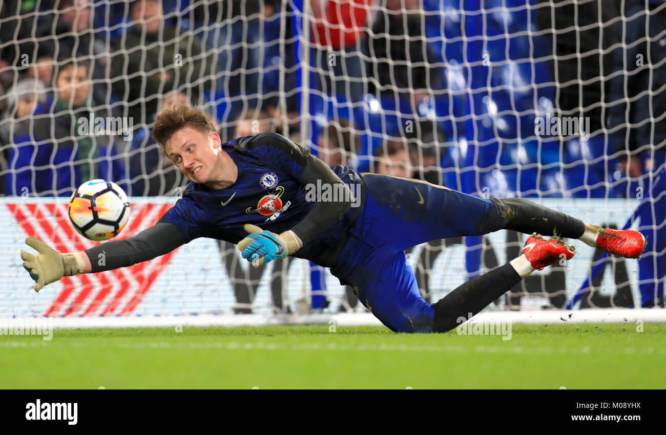 Chelsea Academy goalkeeper Marcin Bulka Stock Photo - Alamy