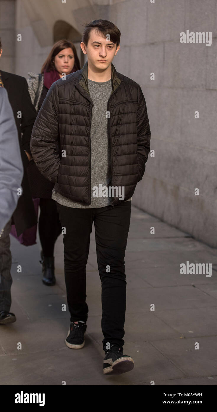 Kane Gamble arrives at the Old Bailey in London, where he will be ...