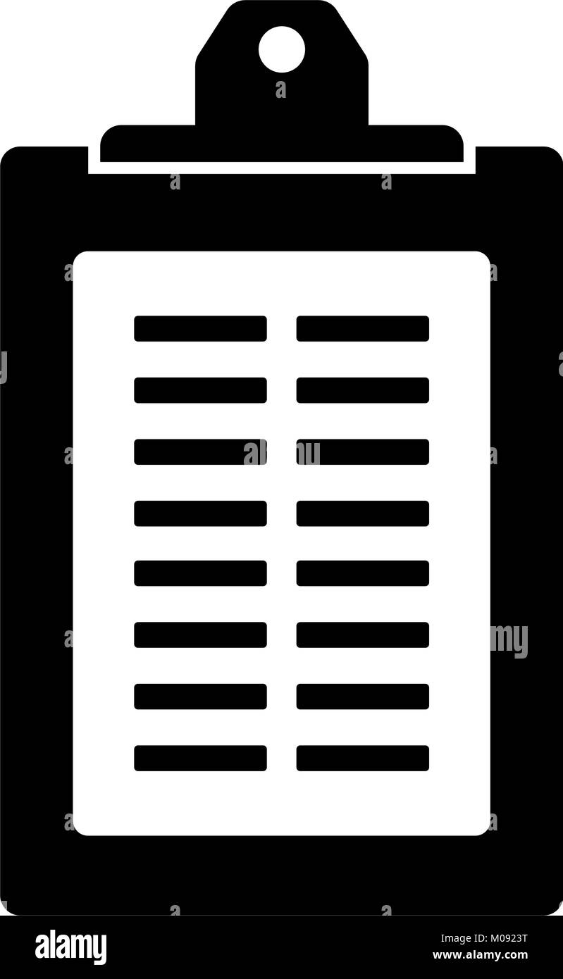 Silhouette check list business hi-res stock photography and images - Alamy