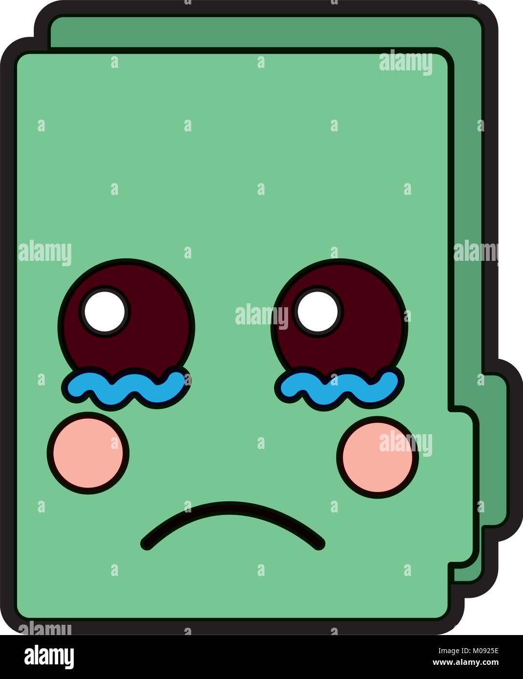 folder document kawaii cute cartoon Stock Vector Image & Art - Alamy