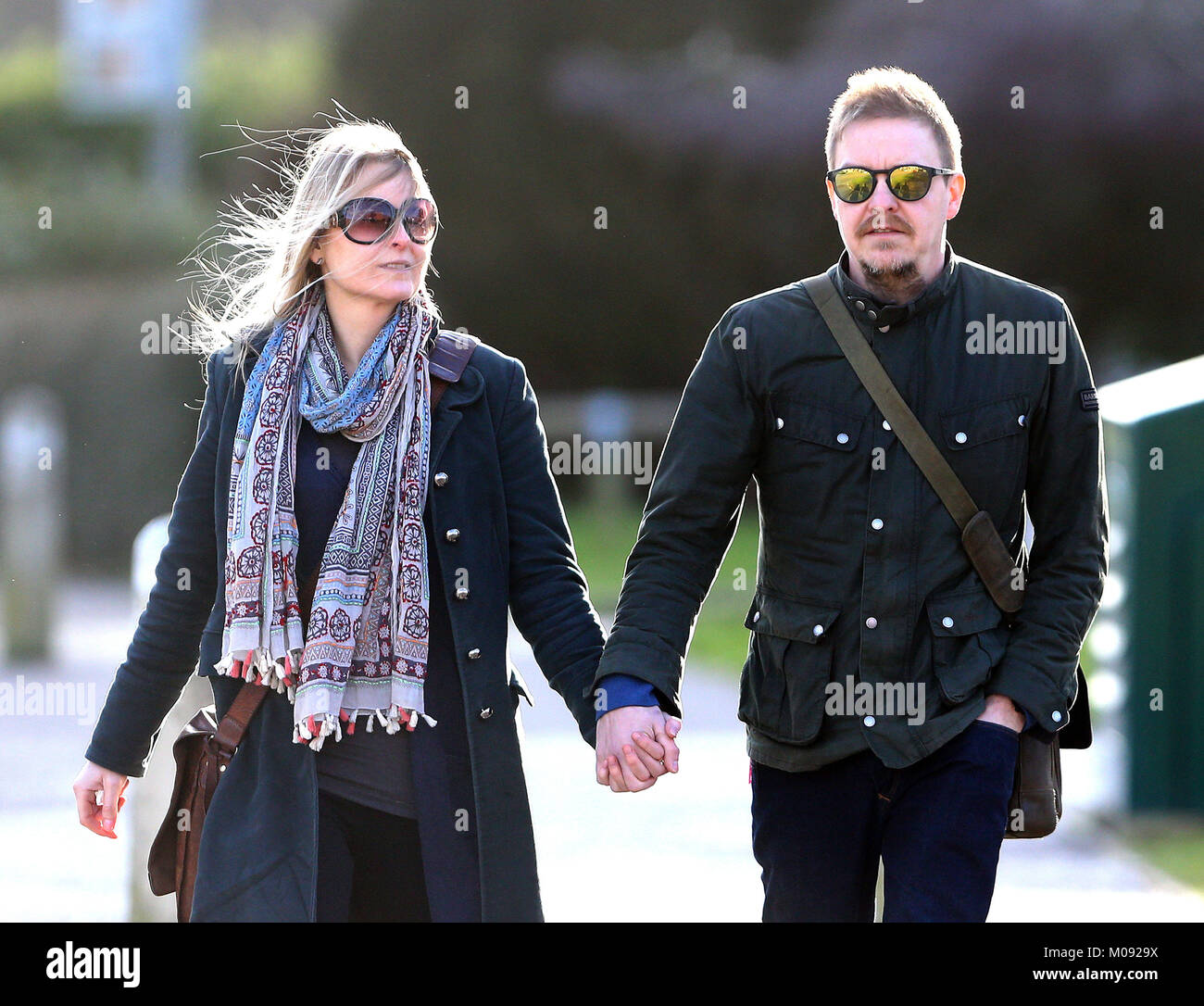 Jo Meeke and Matt Gurney arrive at West Sussex CoronerÍs Court as the ...