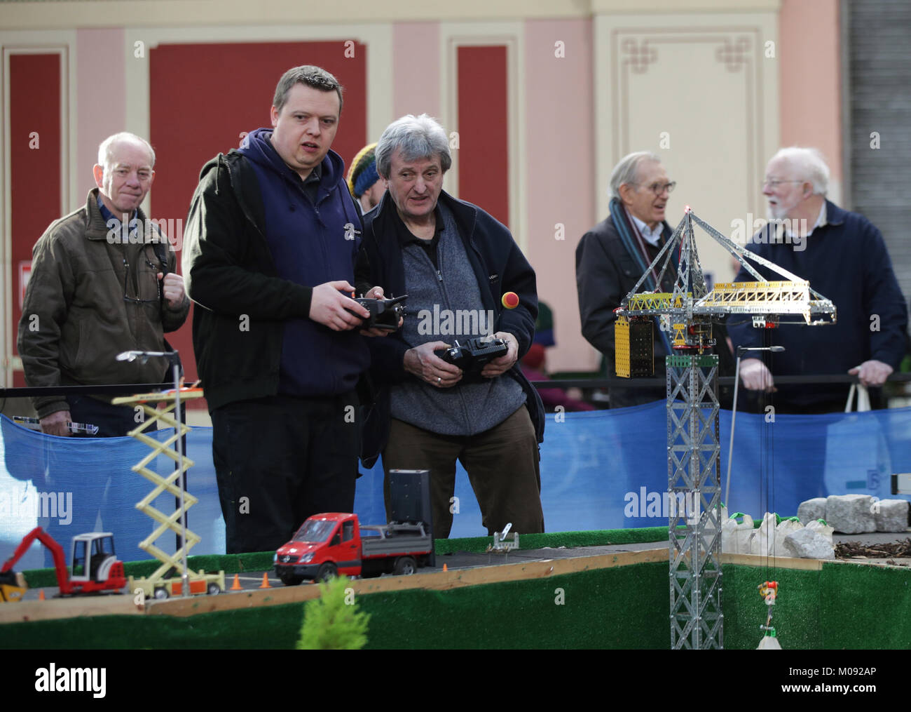 People controlling remote control vehicles during the London Model ...