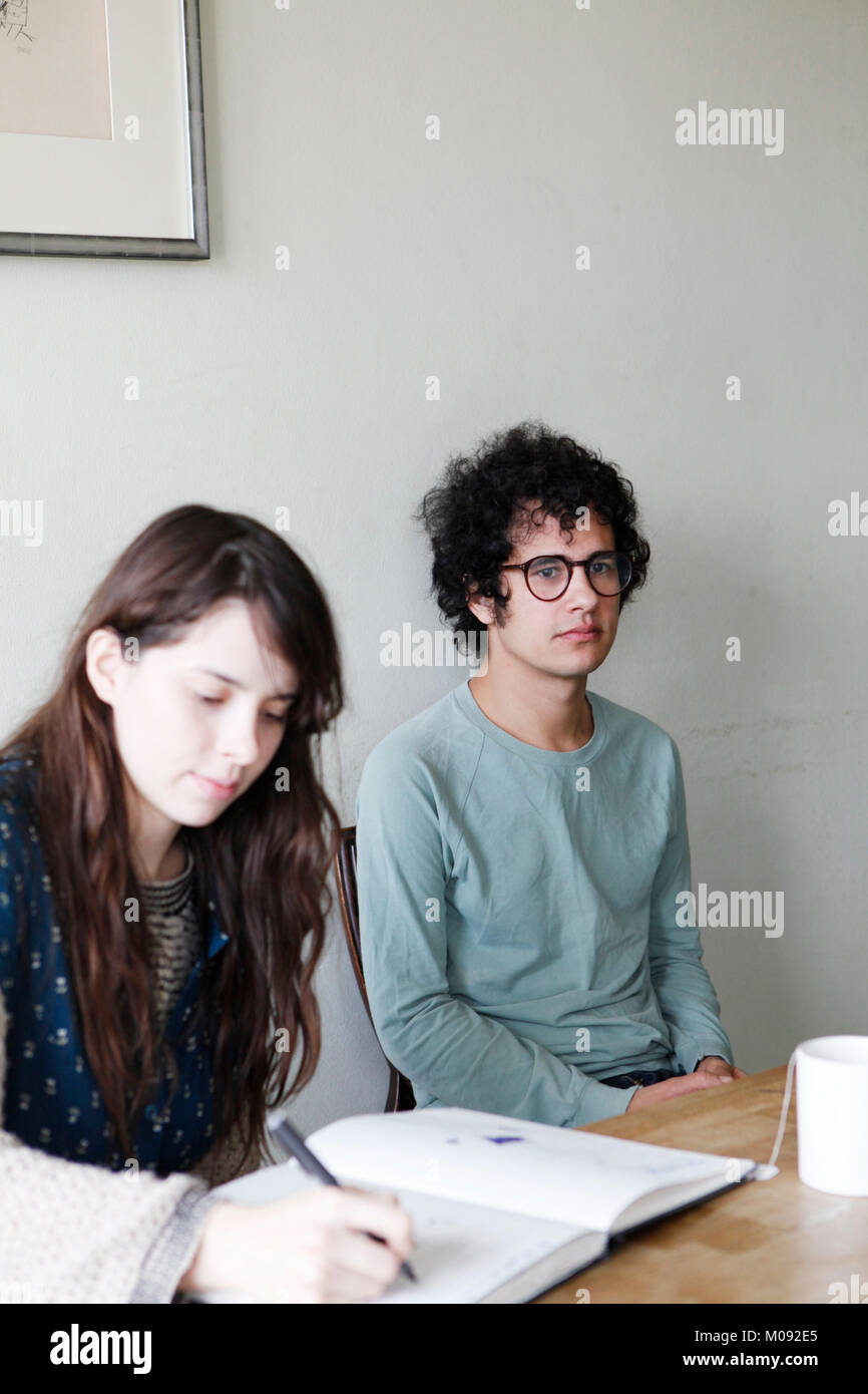 The American indie rock band Bosnian Rainbows is here pictured during ...