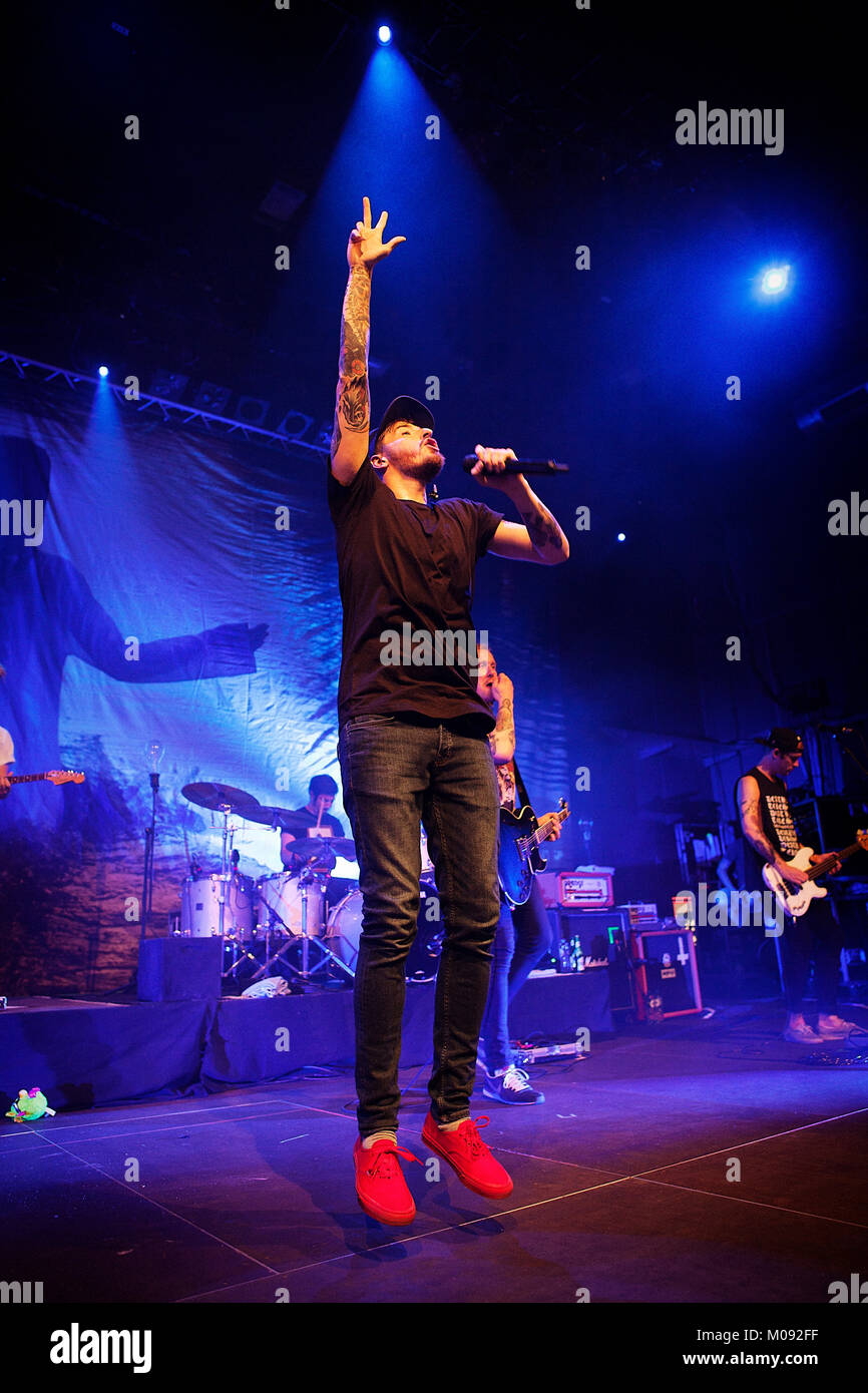 The popular German rapper and hip-hop artist Casper performs a live ...