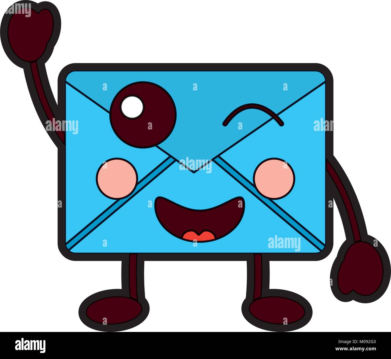 Emoticon receive Cut Out Stock Images & Pictures - Alamy