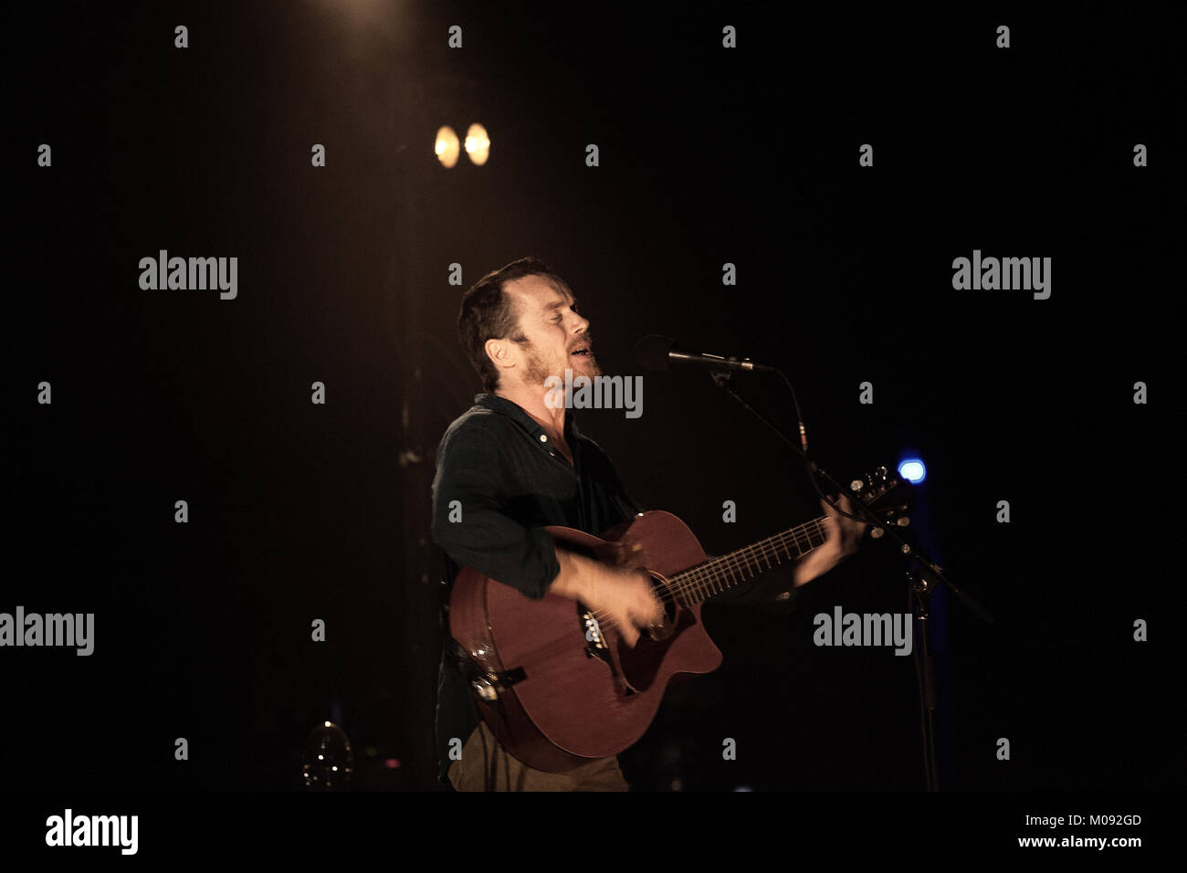 The Irish singer, musician and songwriter Damien Rice performs a live ...