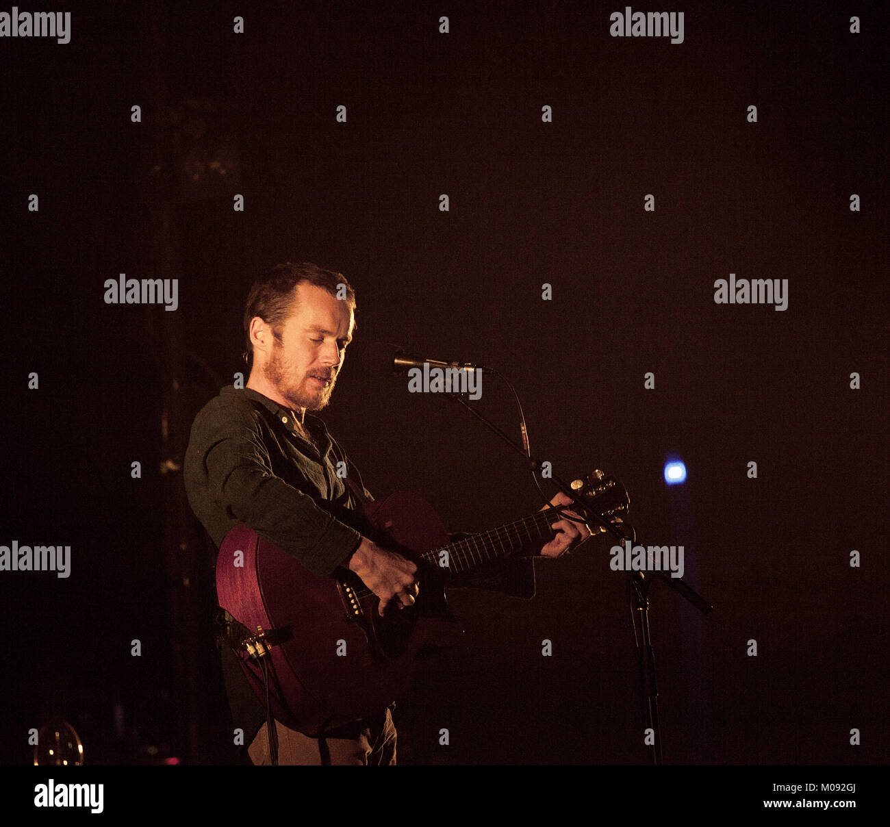 The Irish singer, musician and songwriter Damien Rice performs a live ...