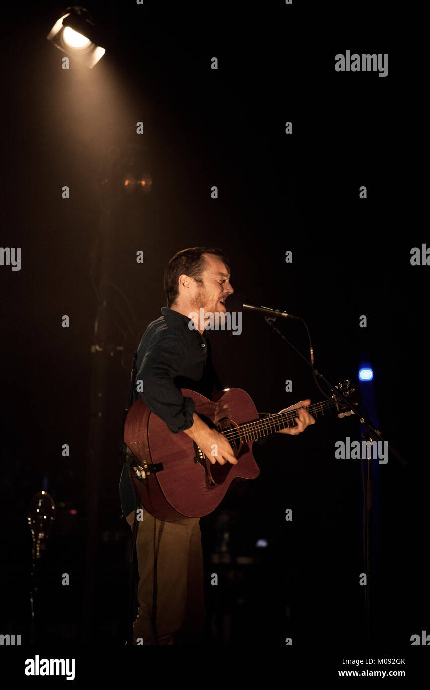 The Irish singer, musician and songwriter Damien Rice performs a live ...