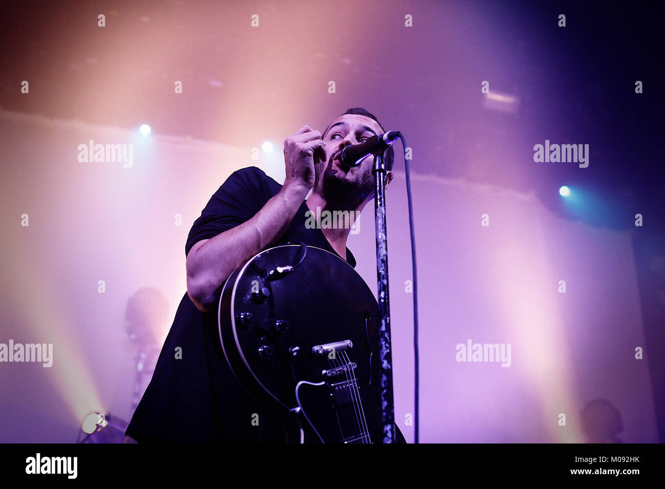 The English post-punk band Editors performs a live concert at Das ...