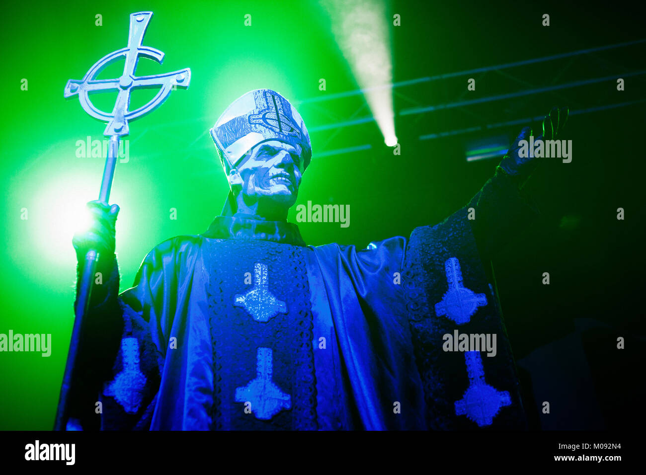 The Swedish heavy metal band Ghost performs a live concert at the ...
