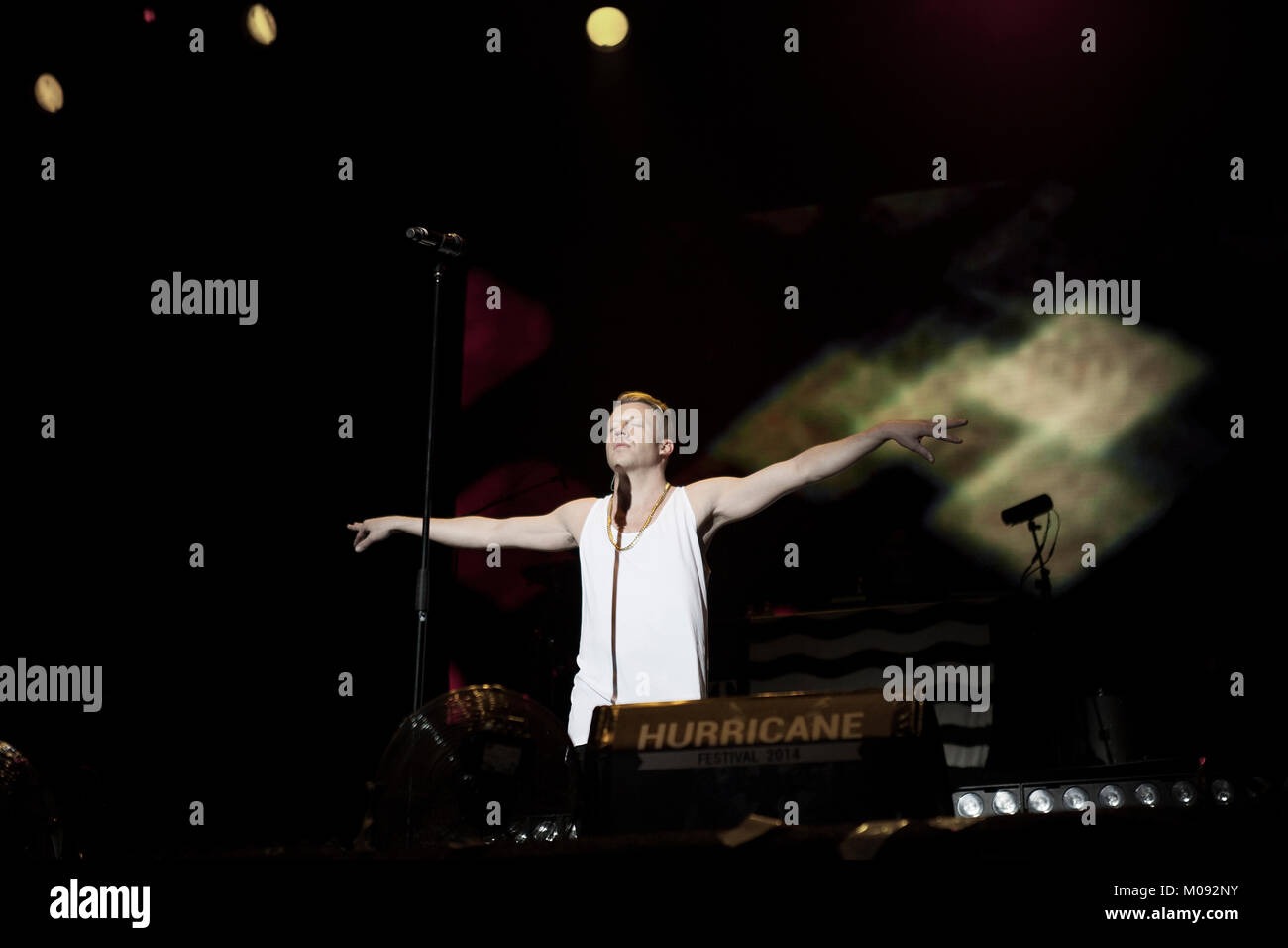 The American hip-hop duo Macklemore & Ryan Lewis performs a live ...