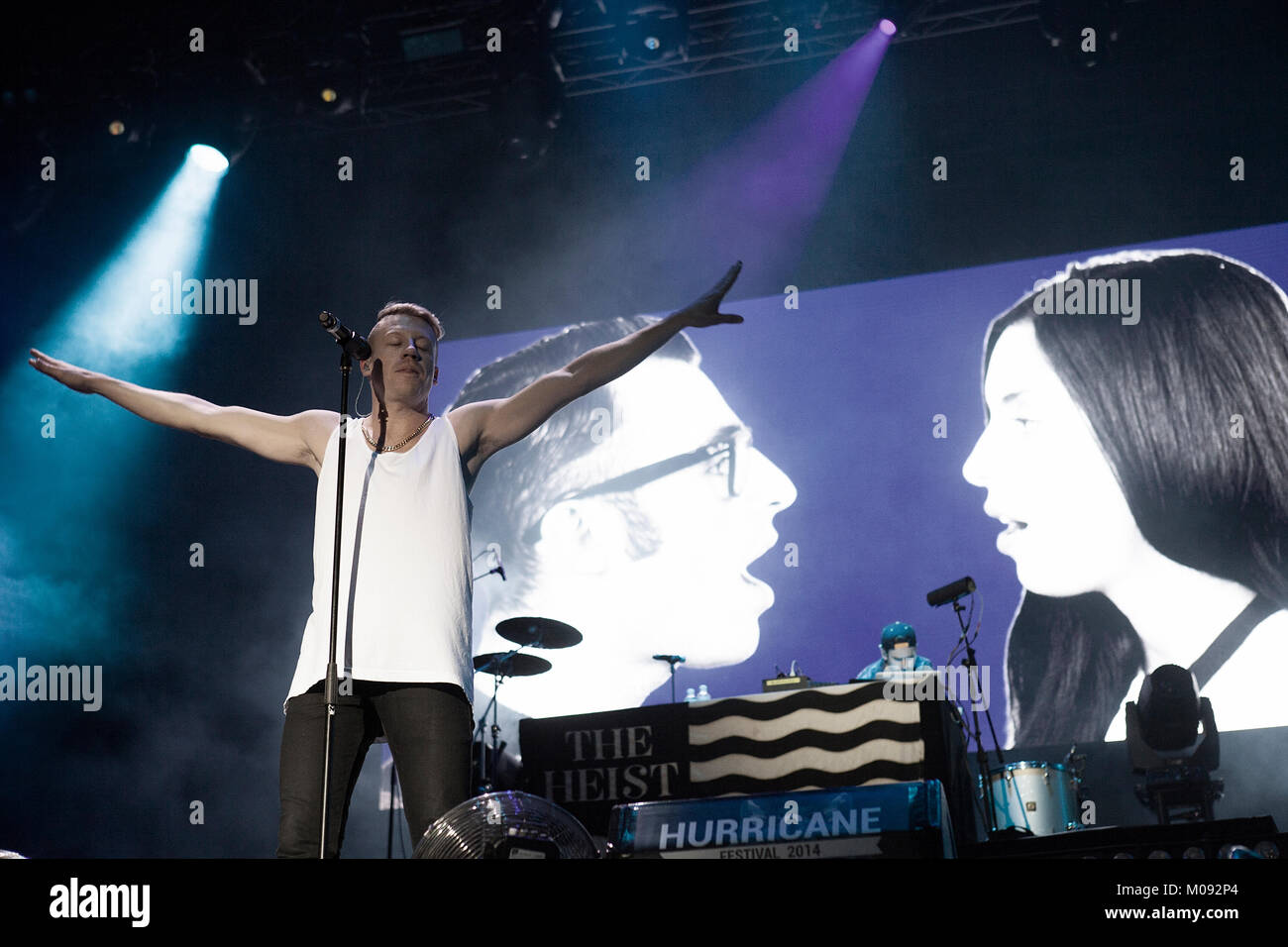 The American hip-hop duo Macklemore & Ryan Lewis performs a live ...