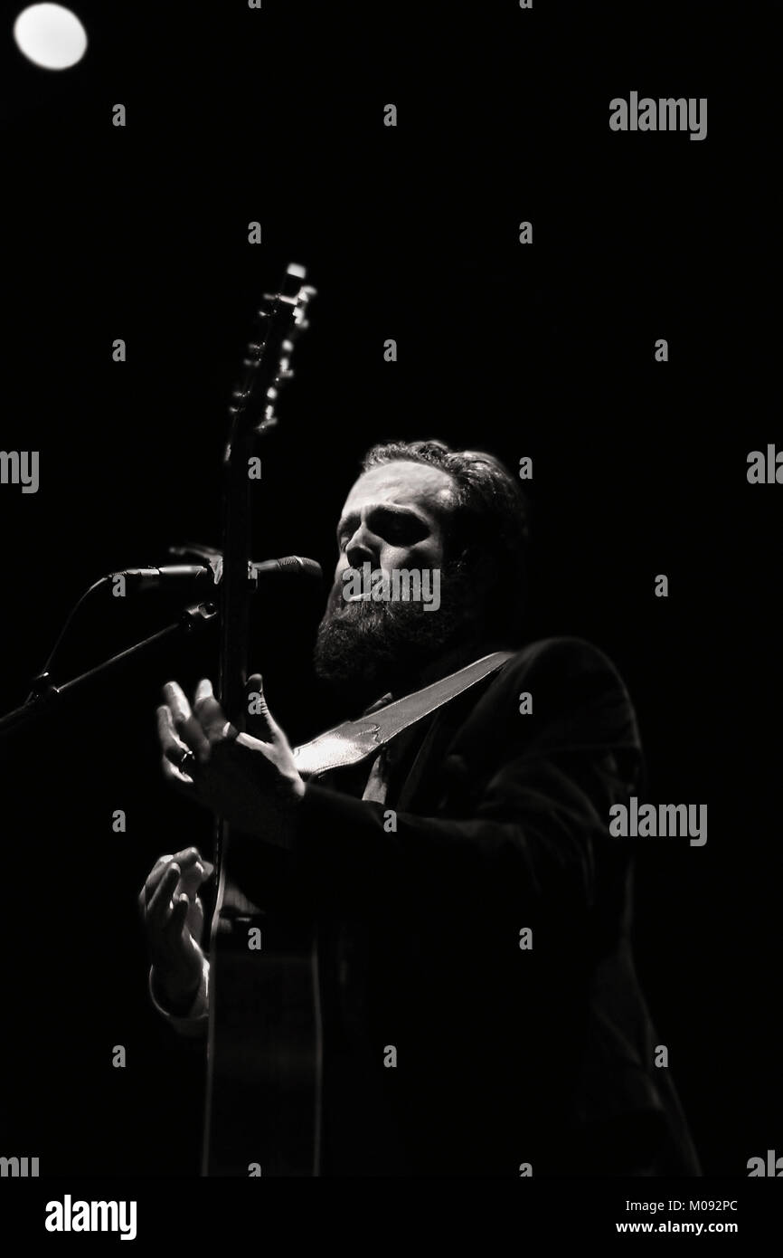 The American singer-songwriter and folk musician Samuel Beam goes under ...