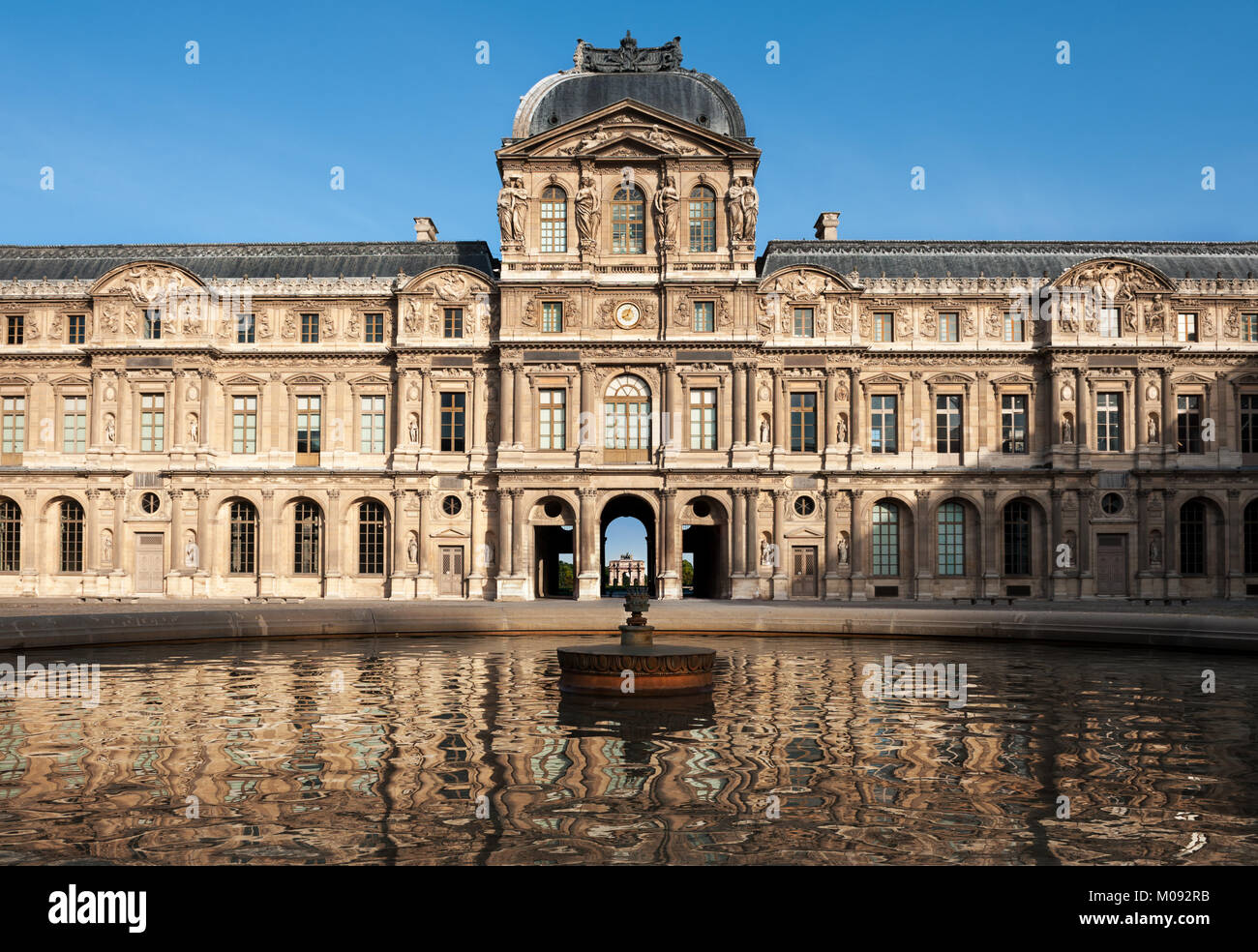Paris, Louvre, Clock or Sully Pavilion (Pavilion de l'Horloge du Louvre ...
